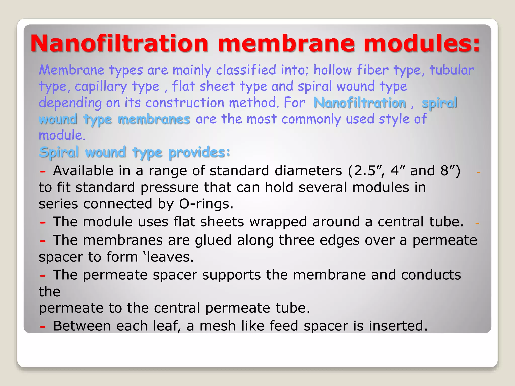 Nanofiltration | PPTX