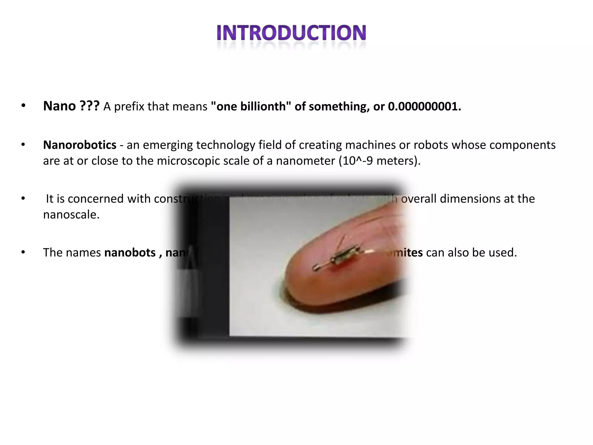 Nano robotics | PPT