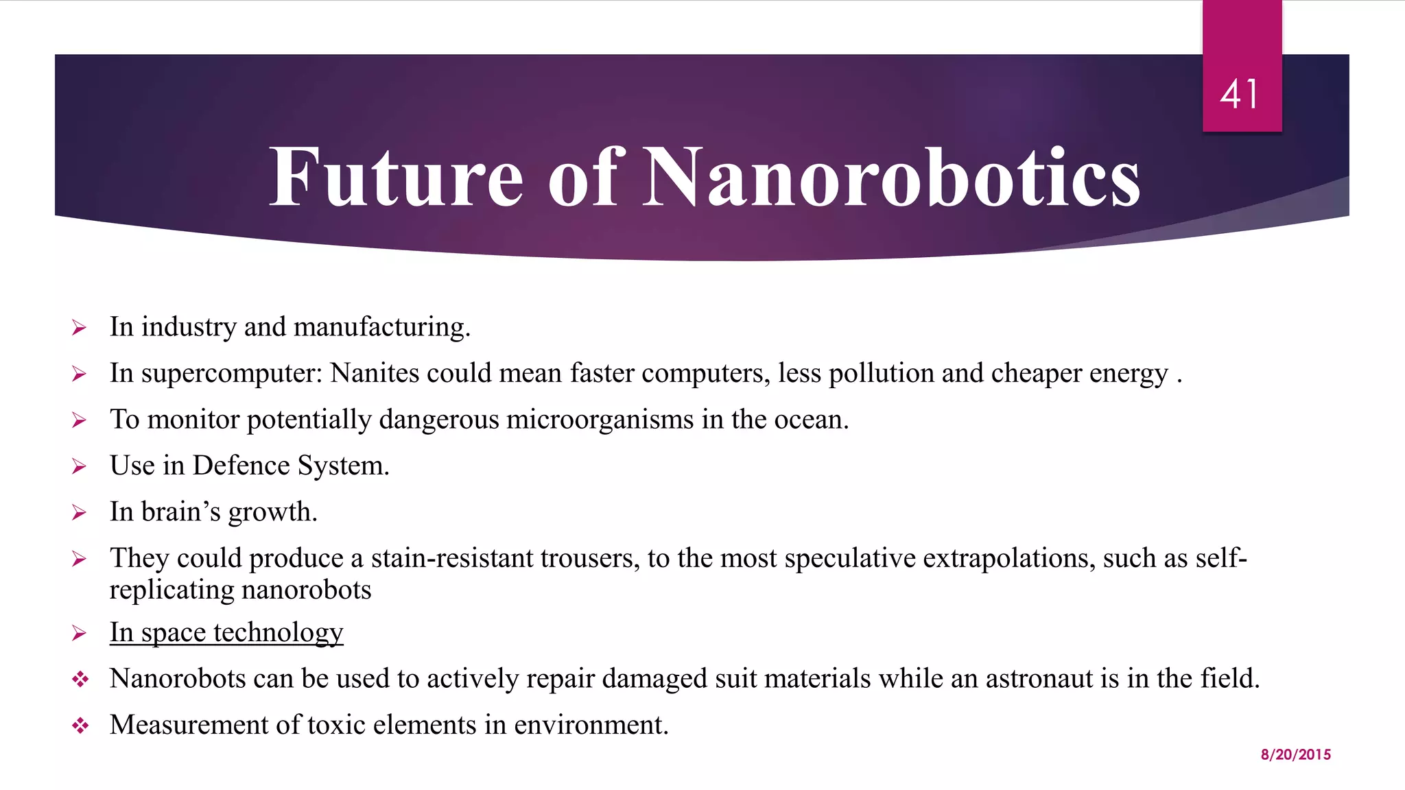 Nanorobotics | PPTX