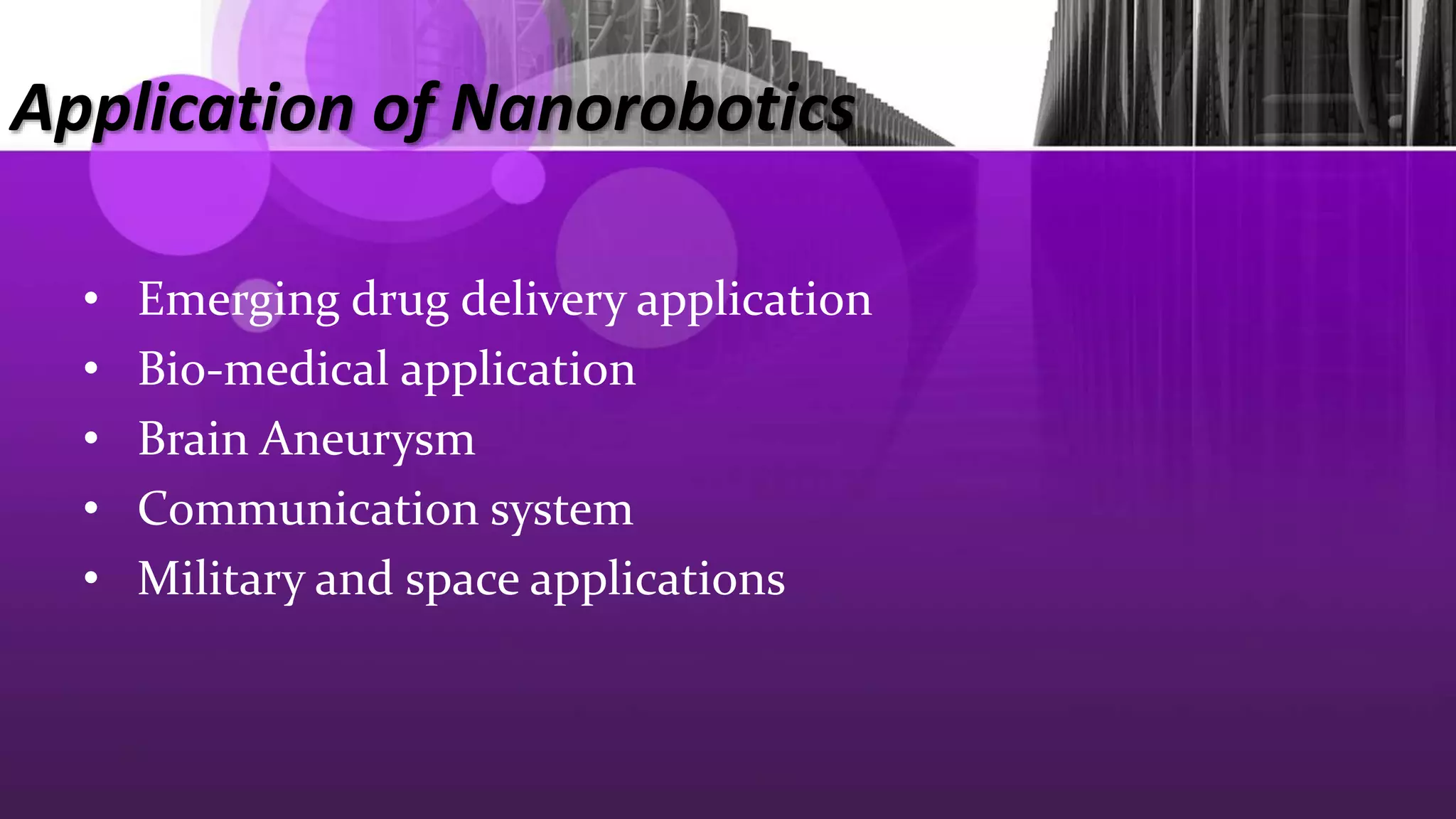 Nanorobotics and nanomanipulation | PPTX