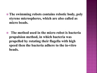 Nanorobotics in medicine | PPTX