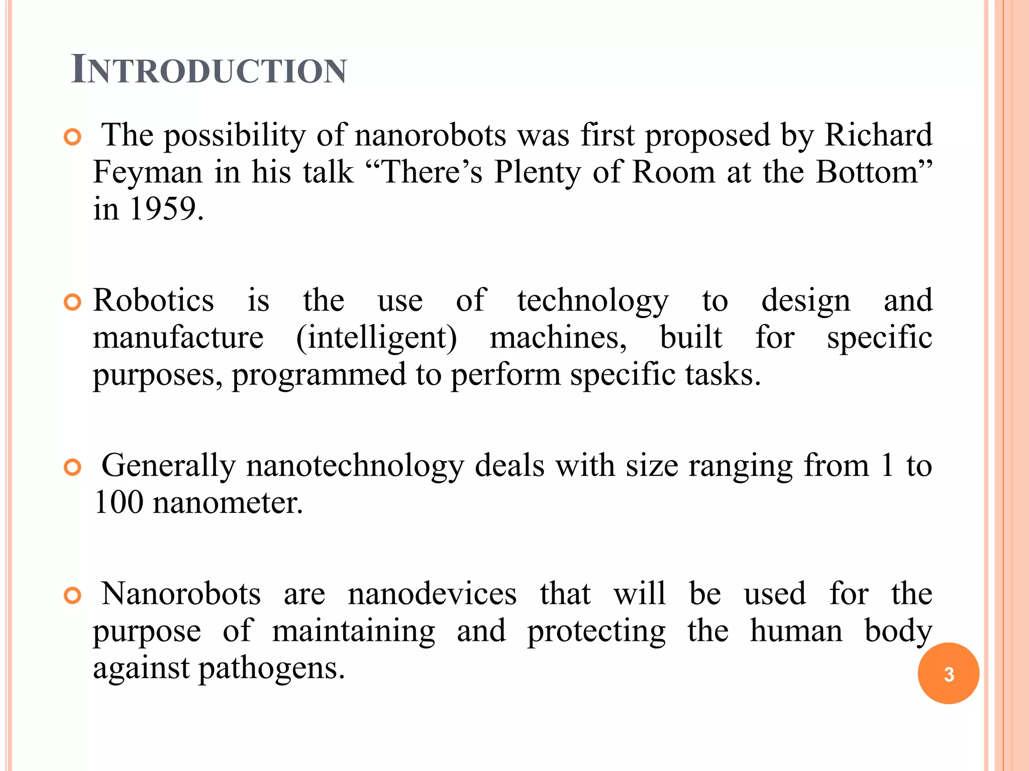 Nanorobotics ppt | PPTX