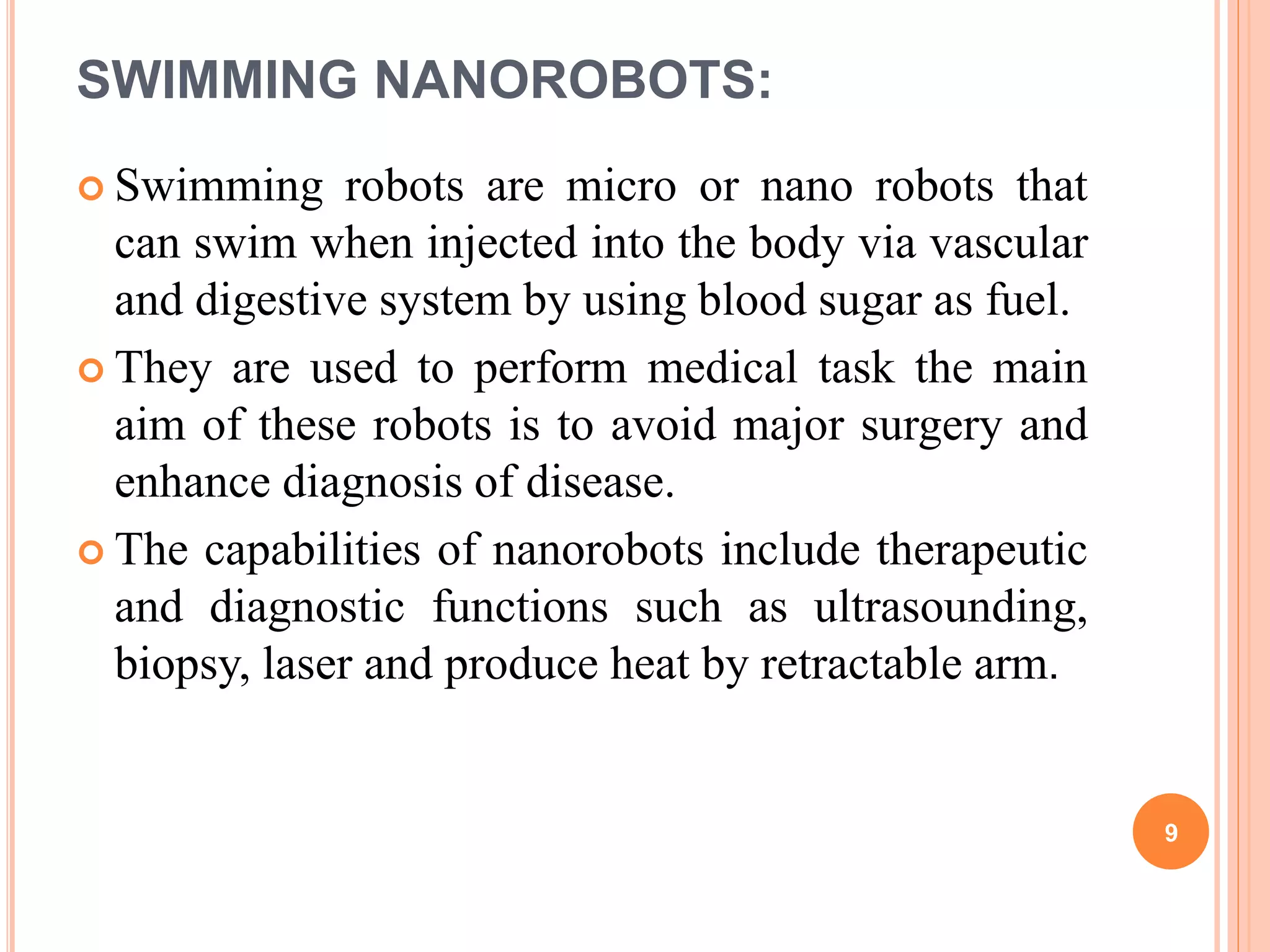Nanorobotics ppt | PPTX