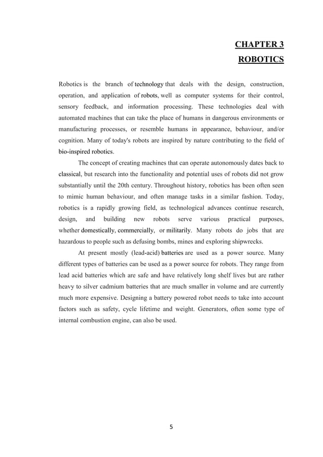 Seminar report nanorobotics | DOCX | Robotics | Technology & Computing