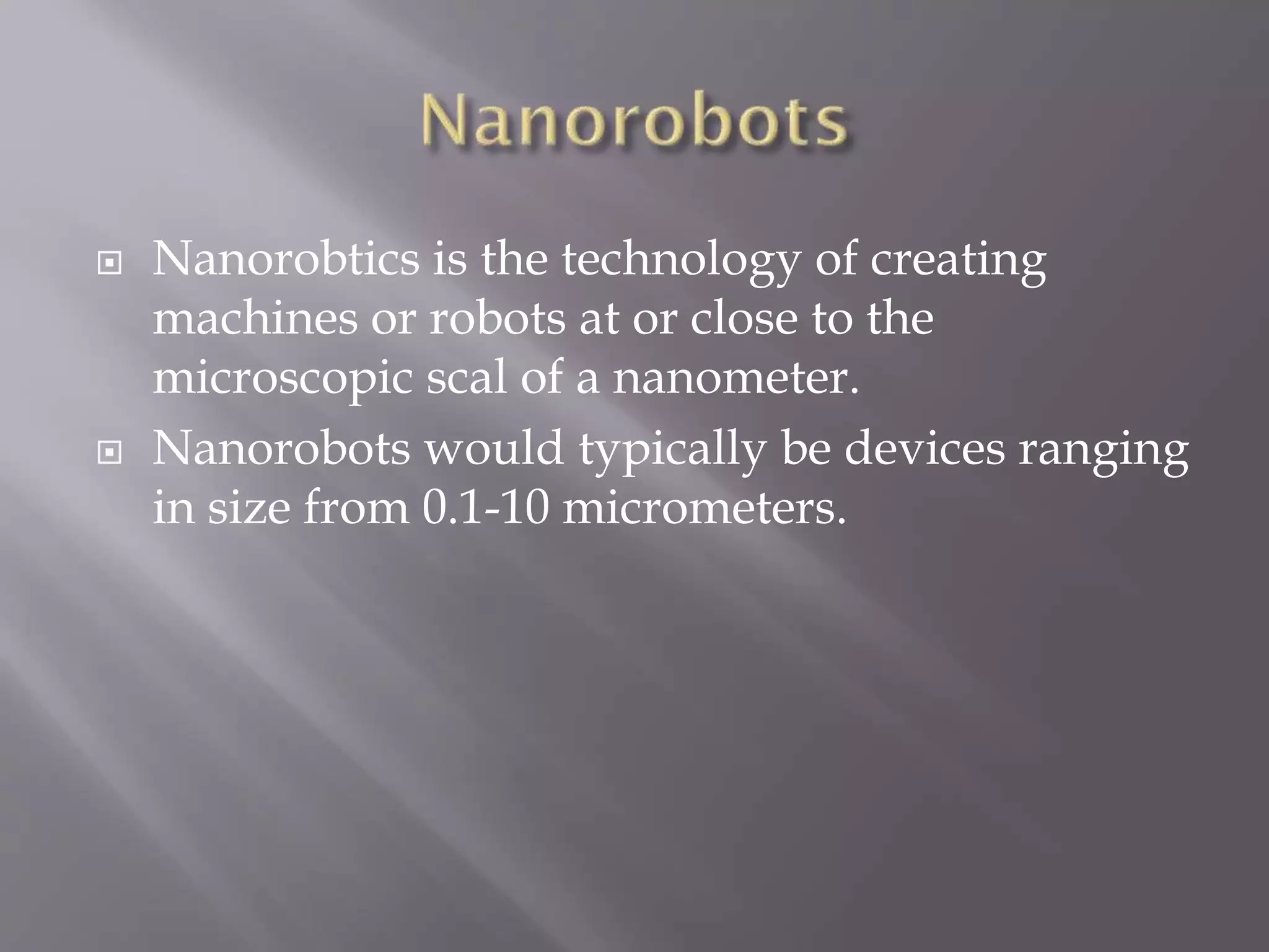 Nanorobots | PPTX