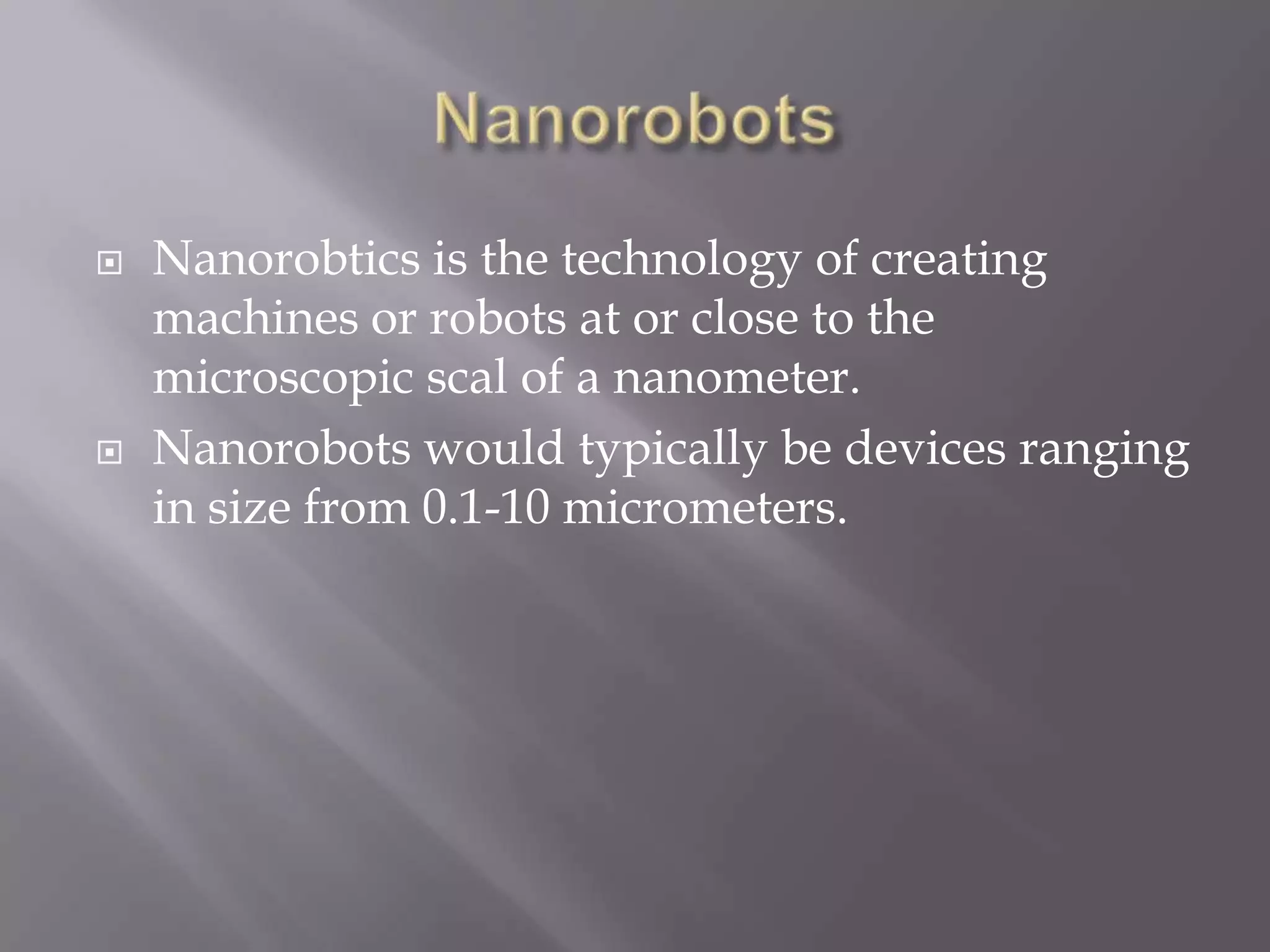 Nanorobots | PPTX