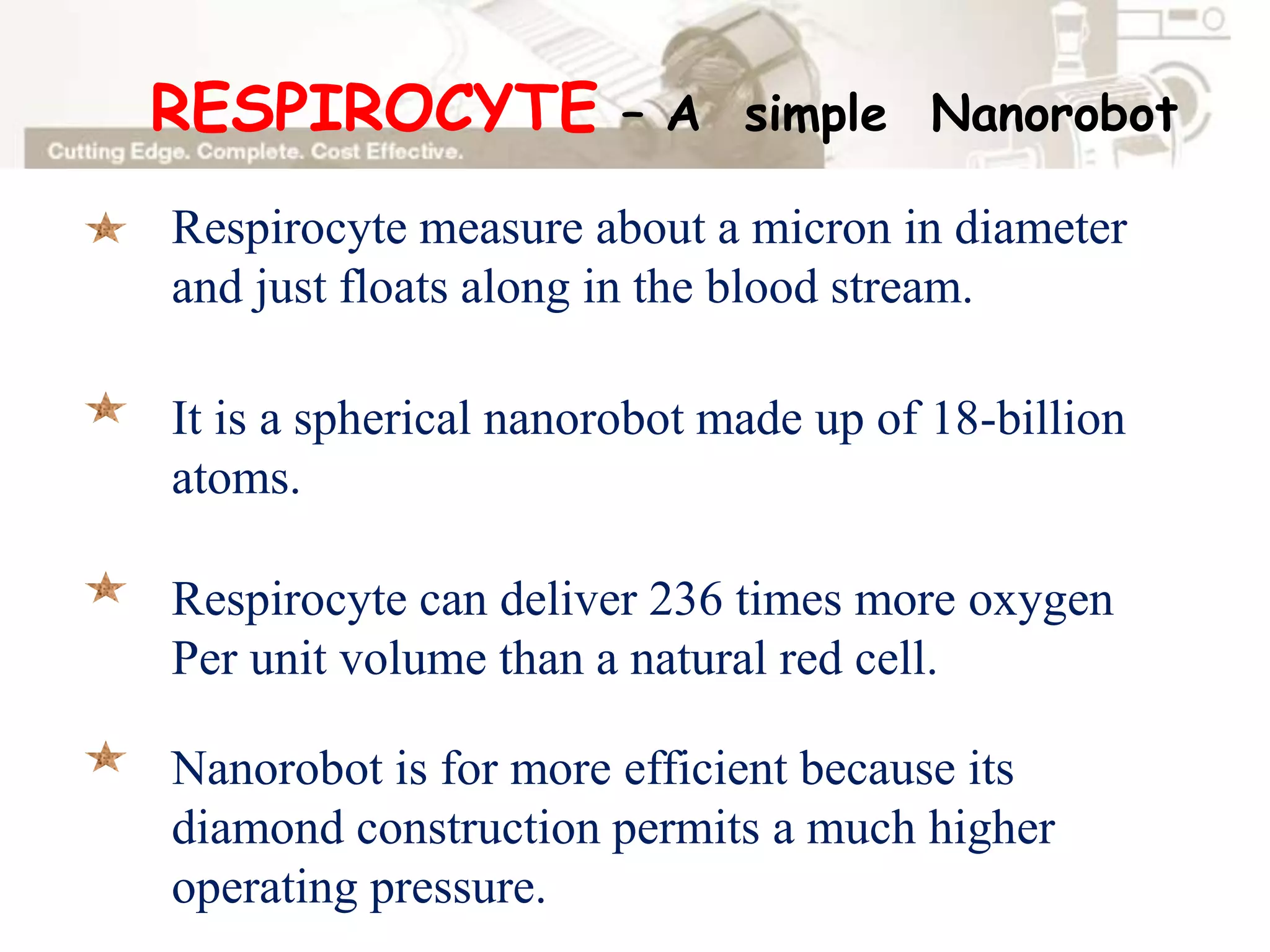 Nano robotics@presentation zone | PPTX | Biological Sciences | Science