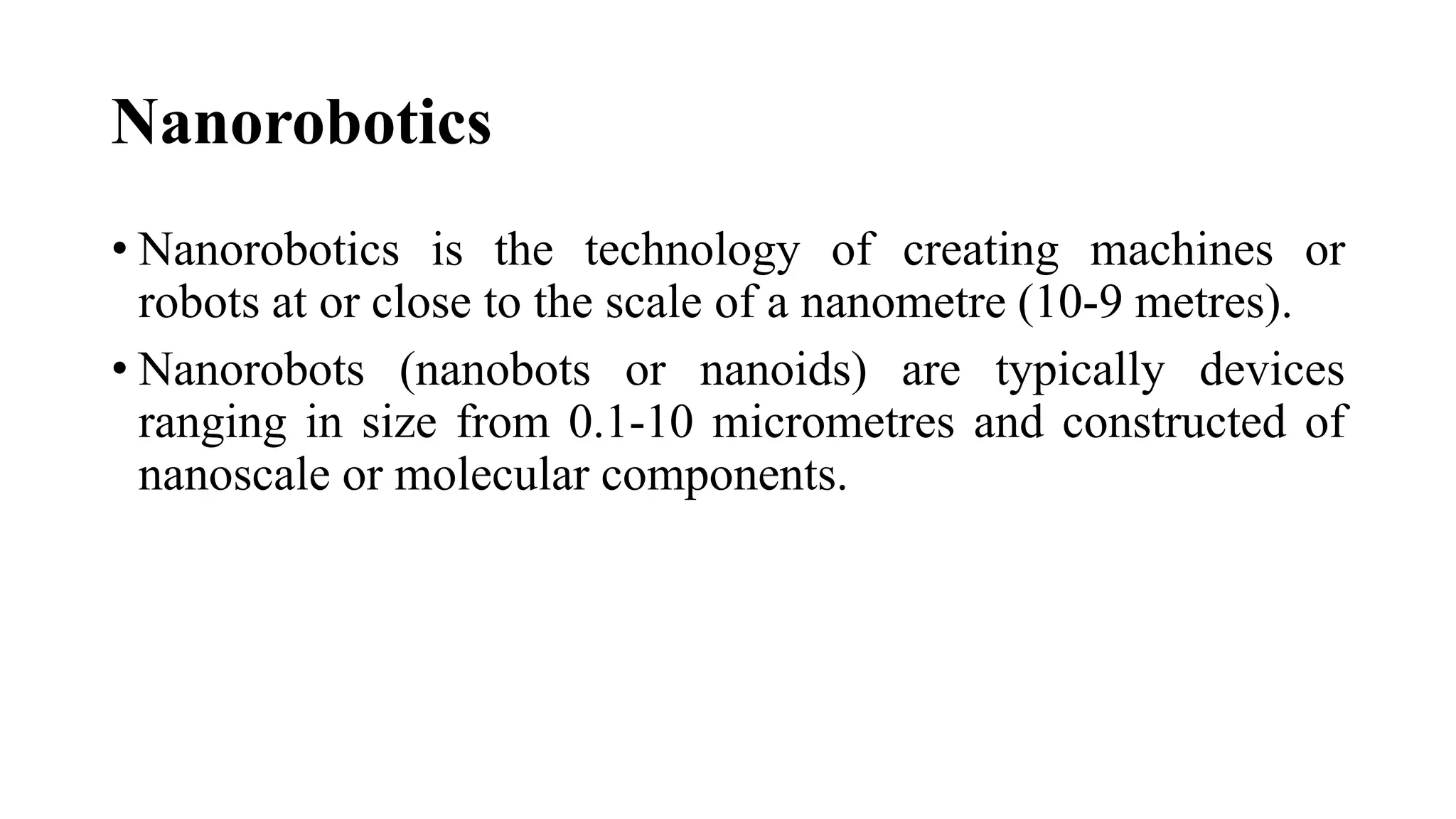 Nano Robots | PPTX