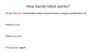 Nanorobots used in cancer treatment | PPTX | Cancer | Diseases and ...