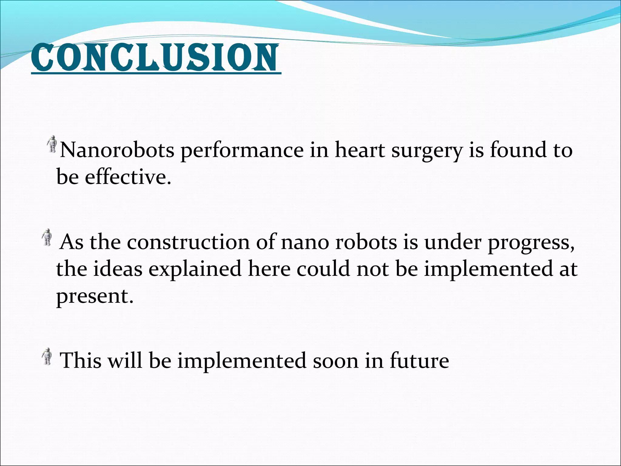 Nanorobot using in medical field | PPT
