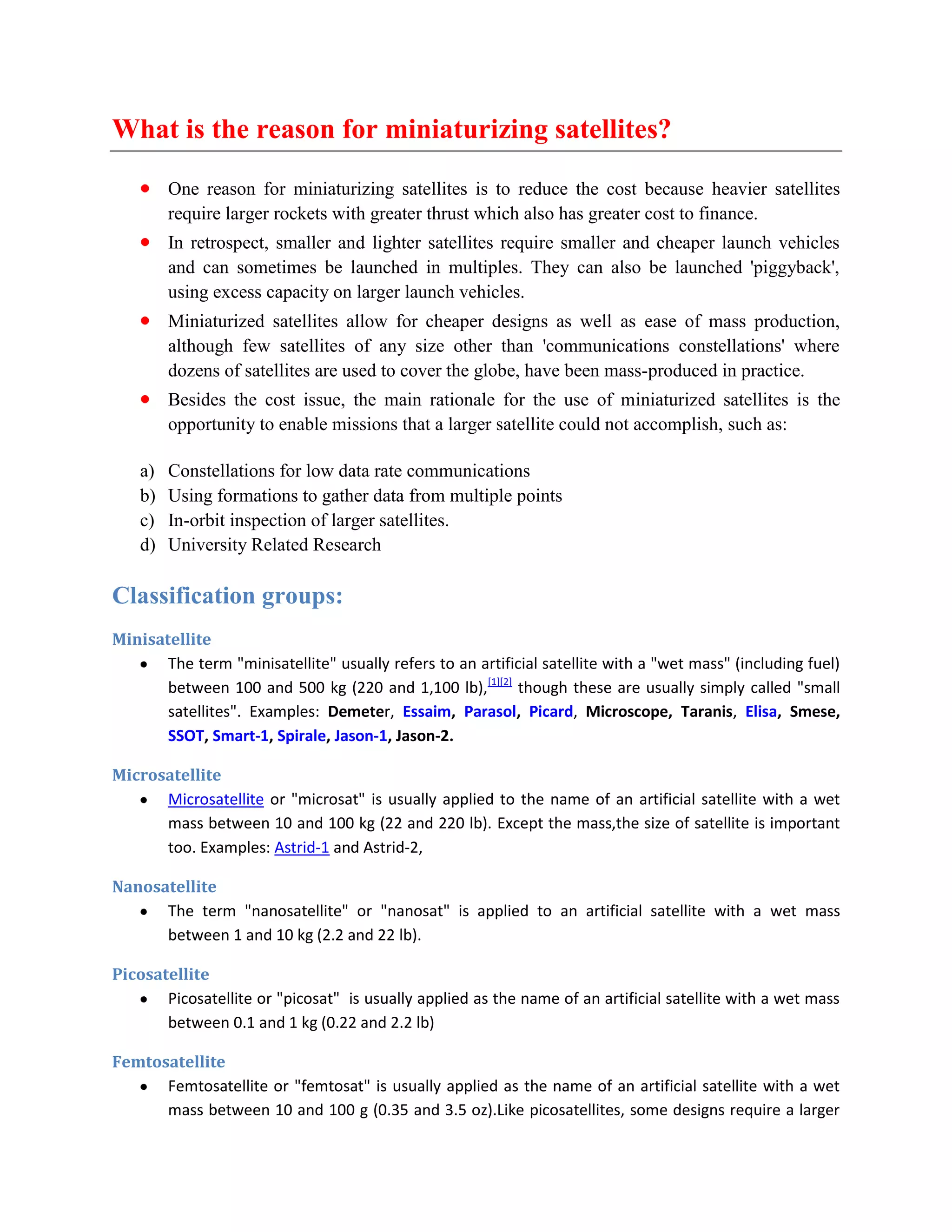 Nano satellite by anil | DOCX