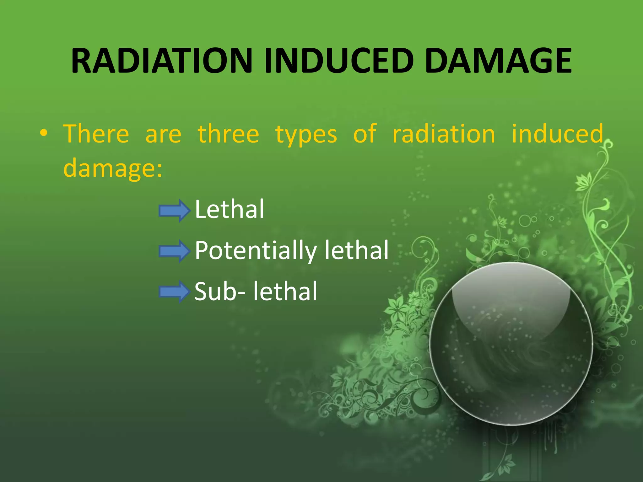 Radiation basics and radiation damage | PPTX