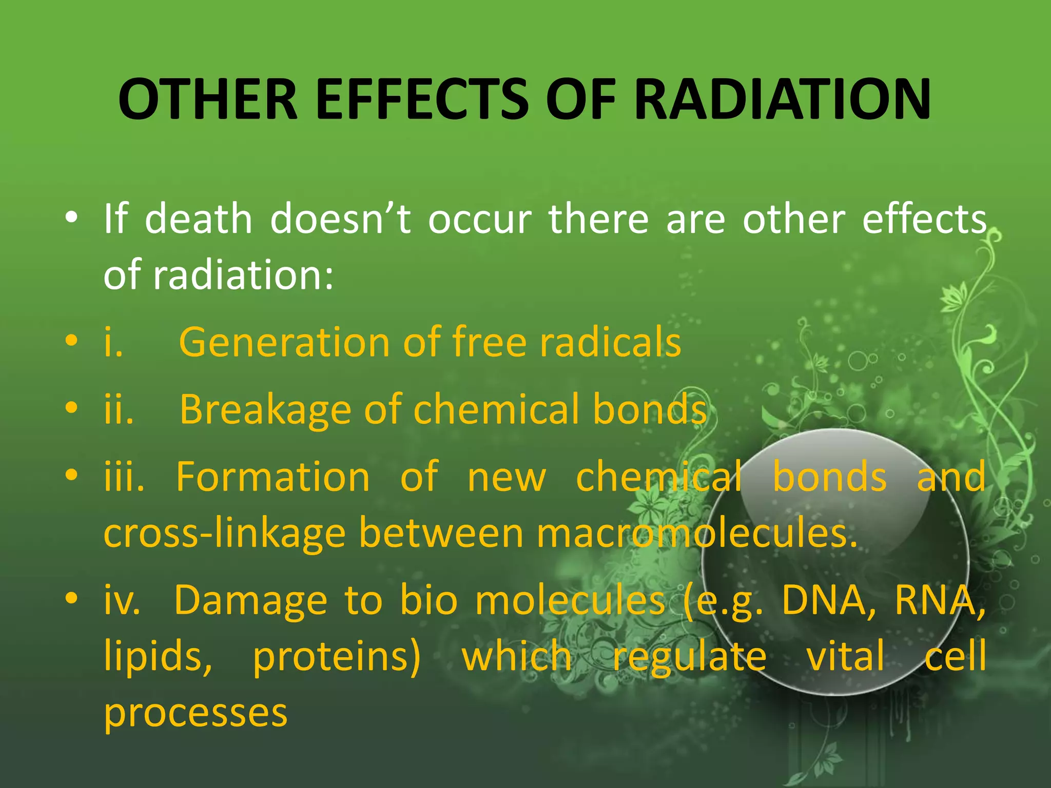 Radiation basics and radiation damage | PPTX