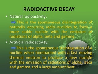 Radiation basics and radiation damage | PPTX