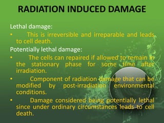 Radiation basics and radiation damage | PPTX