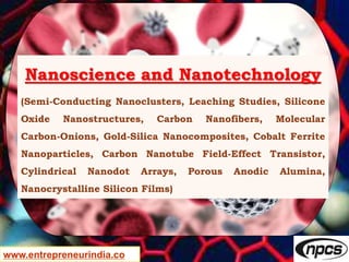 Nanoscience and Nanotechnology | PPT