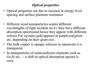 Nanoscience and nanotechnology | PPTX