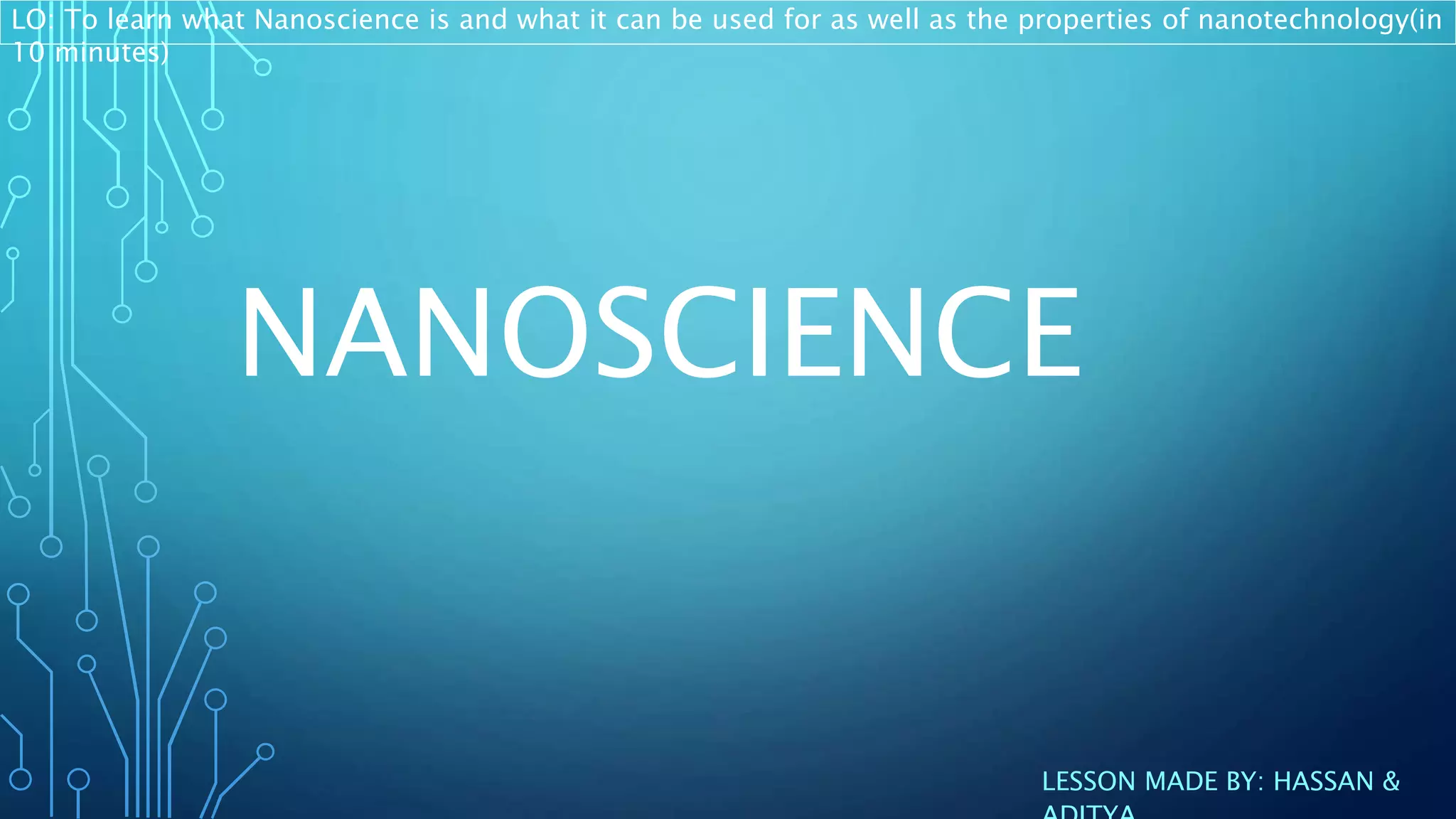 Nanoscience presentation | PPTX