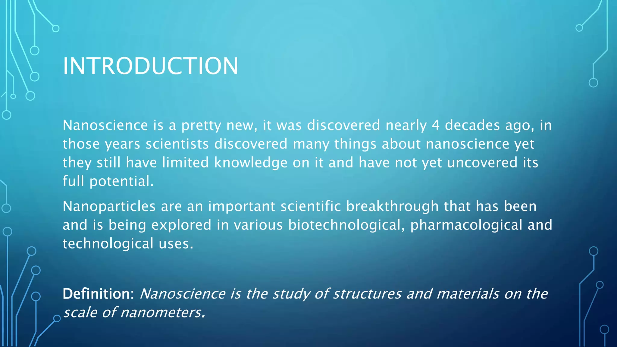 Nanoscience presentation | PPTX