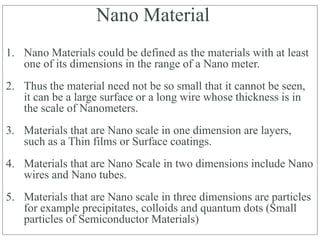 Nano science _technology | PPTX