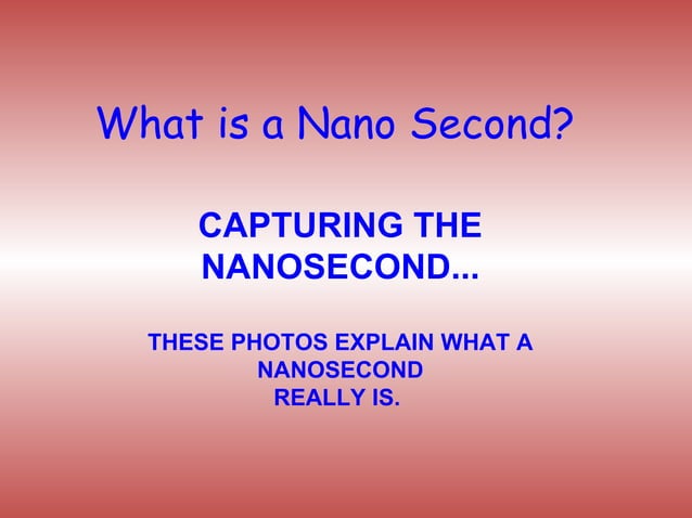 Nano Second | PPS