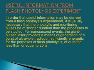 Nanosecond photolysis | PPT