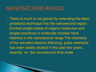 Nanosecond photolysis | PPT