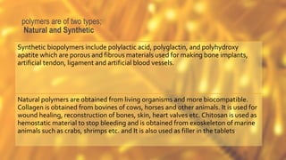 biocompatibility of biopolymers and their sterilisation techniques. | PPT