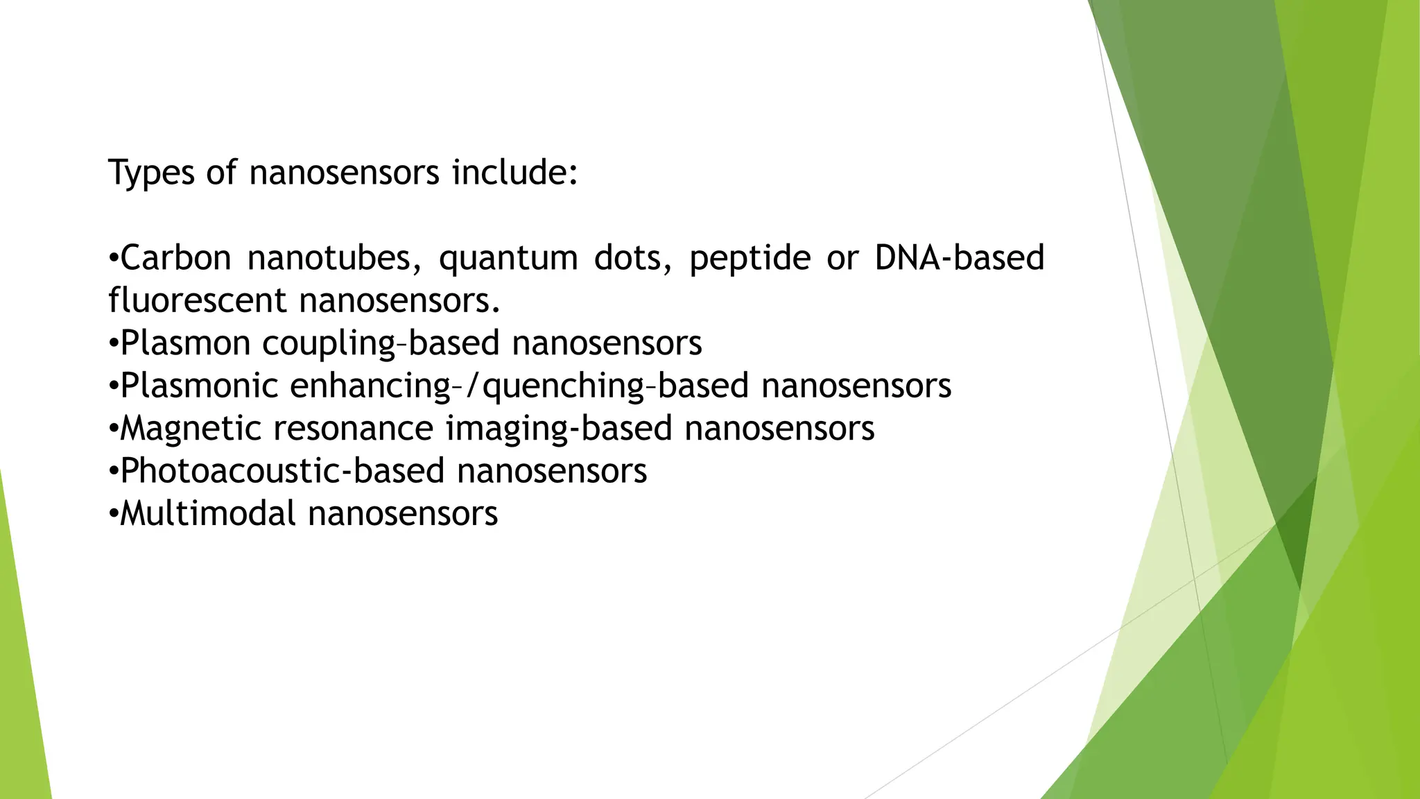 Nanosensor-basics, application and future.pptx