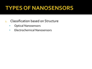 Nanosensors | PPTX