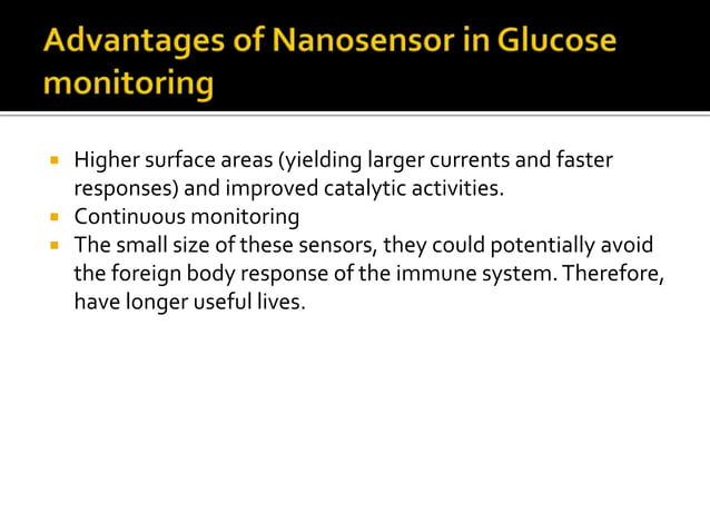Nanosensors | PPTX | Chemistry | Science