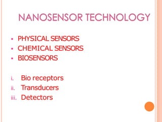 Nanosensors | PPTX