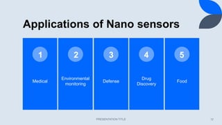 Nanosensors and its applications. pptx | PPTX
