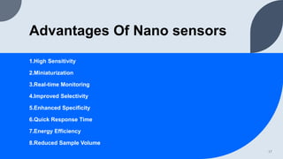 Nanosensors and its applications. pptx | PPTX