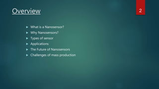 Nano sensors Technology | PPTX