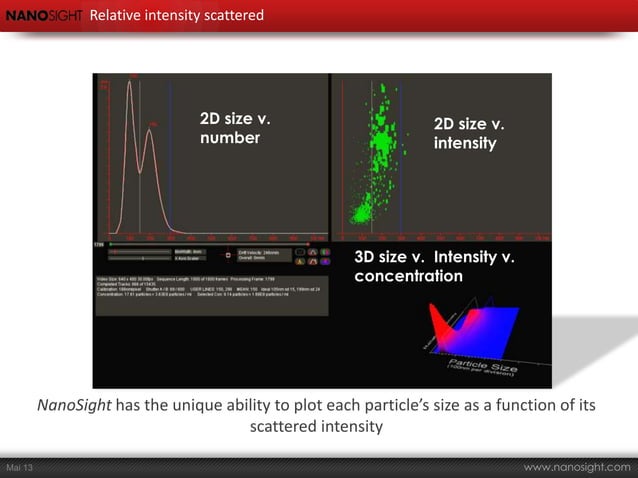 Nanoparticle Tracking Analysis (particle by particle technique)