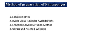 Nanosponges | PPTX