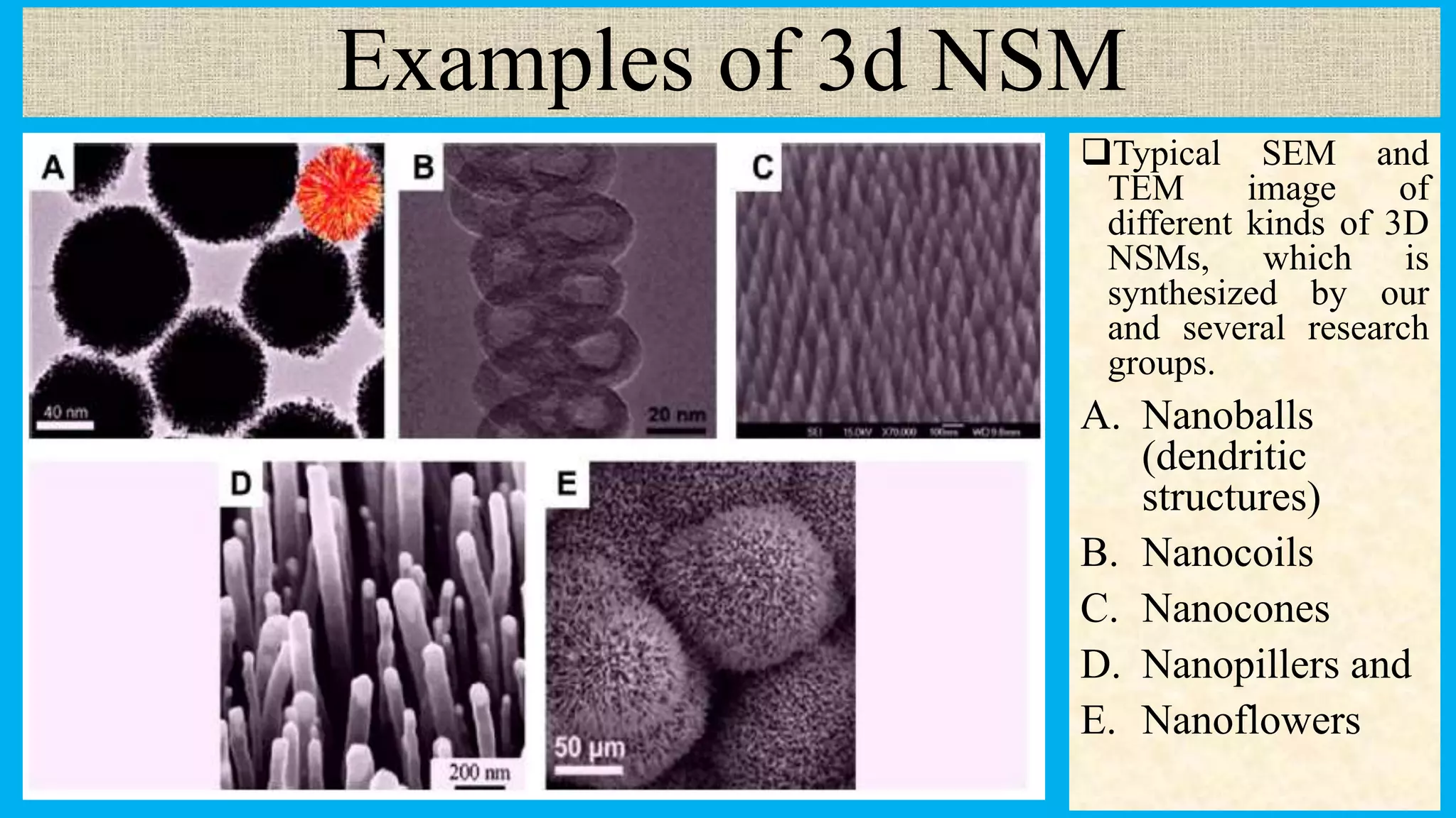 Nanostructure and surface modification | PPTX