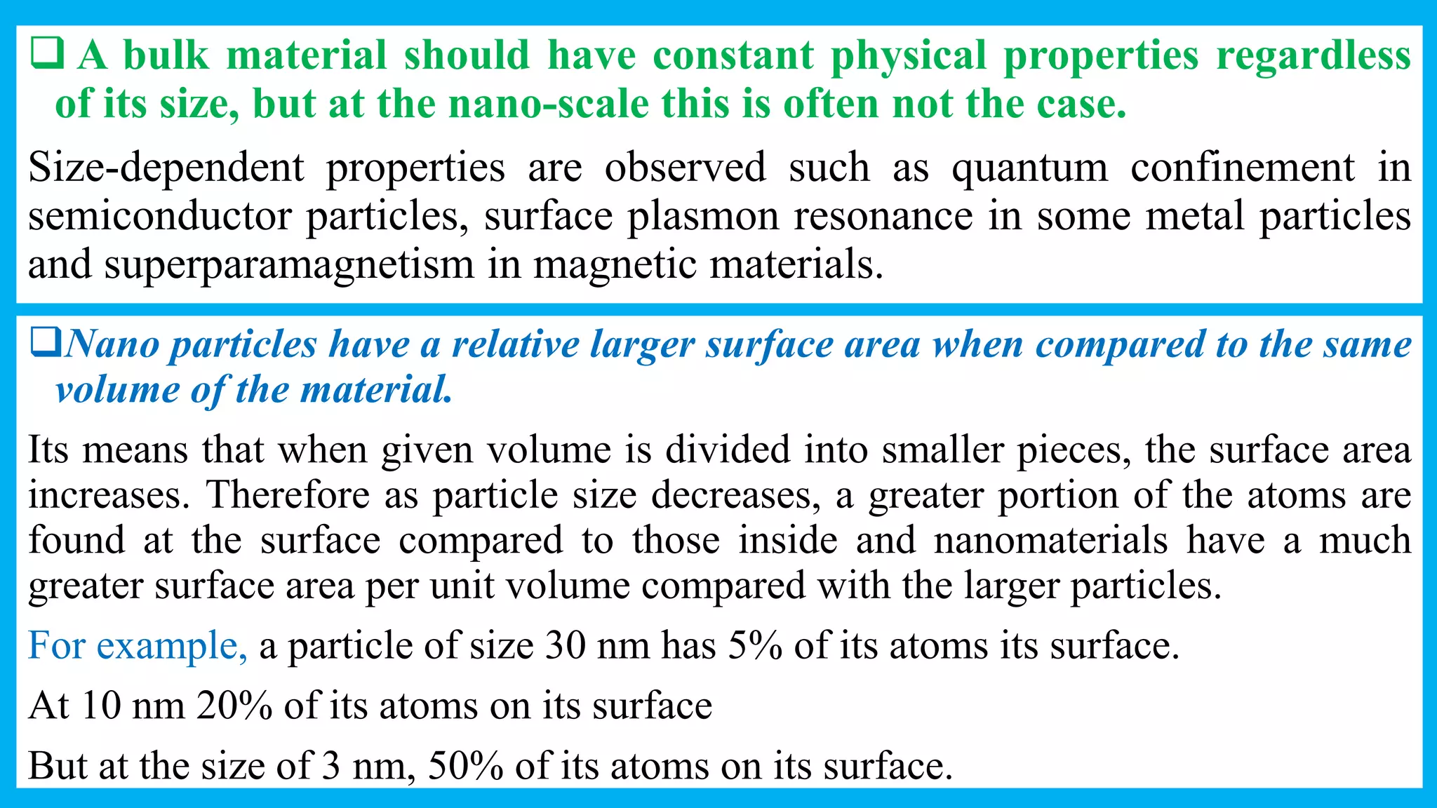 Nanostructure and surface modification | PPTX