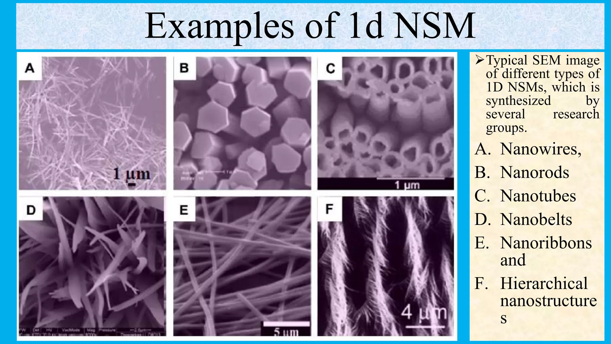 Nanostructure and surface modification | PPTX