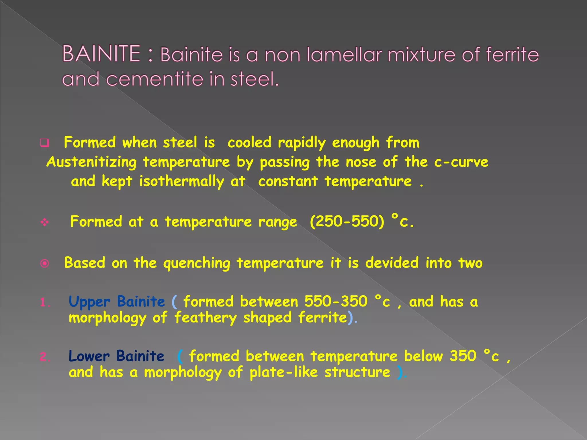 Nano structured bainite | PPT