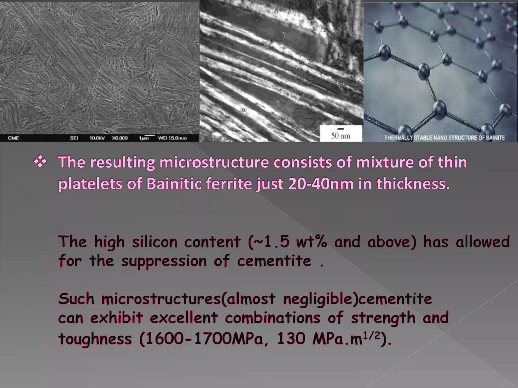 Nano structured bainite | PPT
