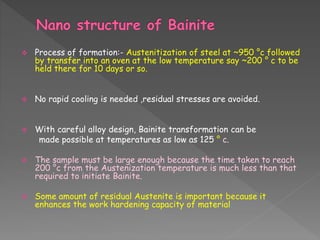 Nano structured bainite | PPT