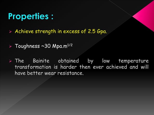 Nano Structured Bainite Ppt