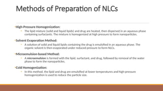 Nanostructured lipid carriers (NLCs).pptx