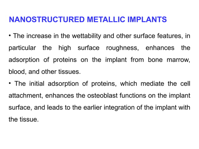 nanostructured metallic implants for biomaterials.pptx