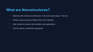 Nanostructures In Modern Times presentation.pptx