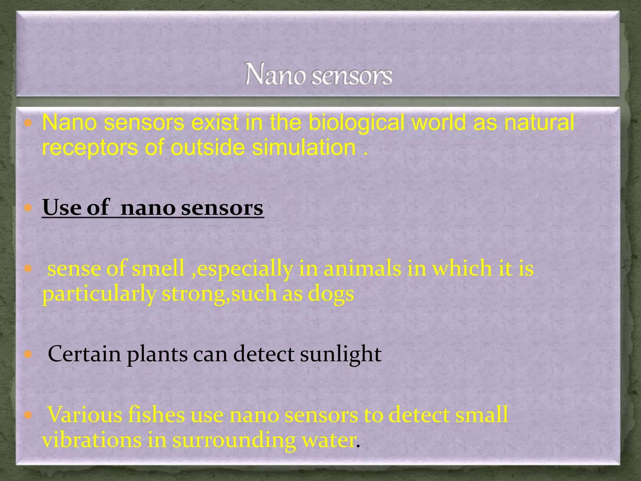 Nanosystems in nature | PPTX