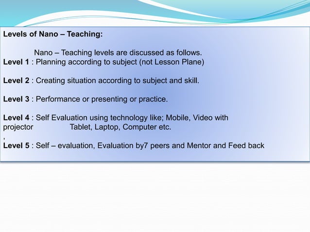 Nanoteaching Bhopal PPT | PPTX | Education industry | Industries