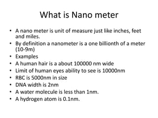 Nanotech | PPTX